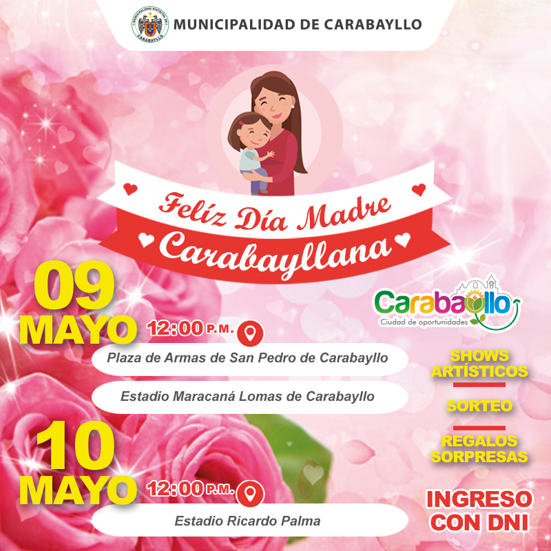 flyer-dia-madre-carabayllo - Novedades de tu distrito, eventos ...